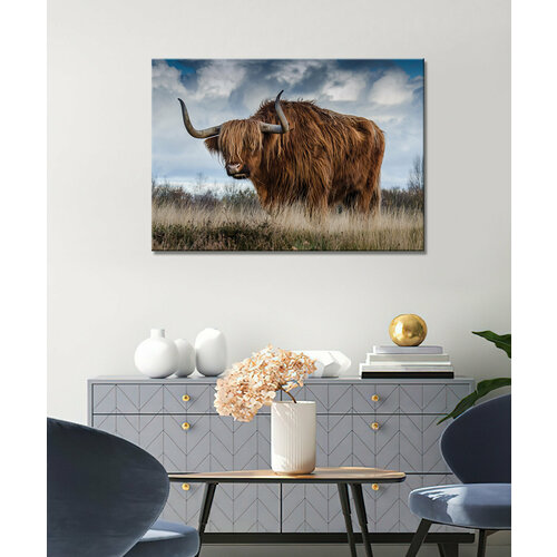 Картина -Як, бык, рогатый бык, волосатый бык (1) 40х60