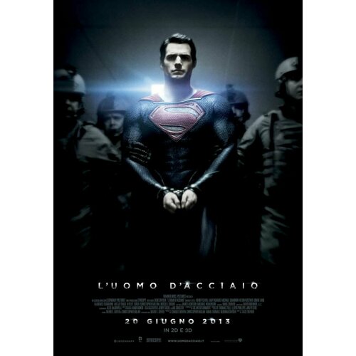 Плакат, постер на бумаге Человек из стали (Man of Steel, 2013г). Размер 21 на 30 см