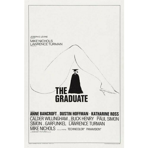Плакат, постер на бумаге Выпускник (The Graduate), Майк Николс. Размер 42 х 60 см