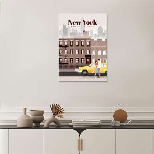 Интерьерная картина на холсте - Нью-Йорк Штаты арт 60х80