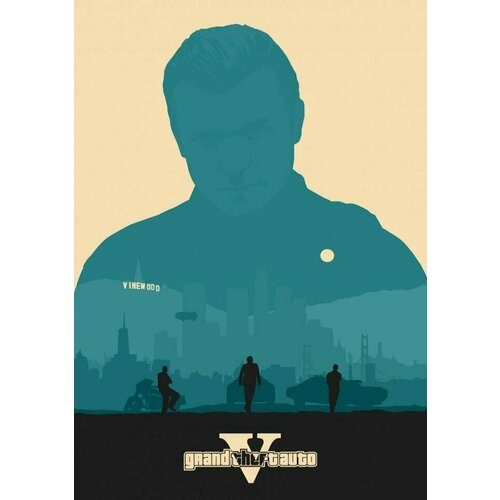 Плакат, постер на бумаге Grand Theft Auto V/ГТА 5. Размер 21 х 30 см