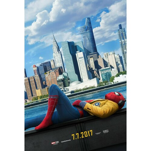 Плакат, постер на бумаге Человек-паук: Возвращение домой (Spider-Man: Homecoming, 2017г). Размер 21 х 30 см