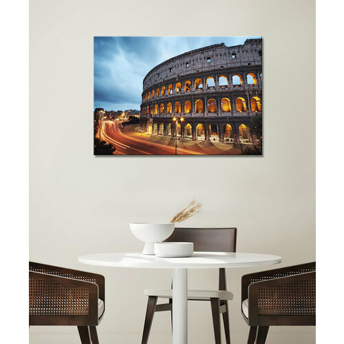 Картина/Картина на холсте для интерьера/Картина на стену/Картина для кухни/ - Рим Колизей 40х60