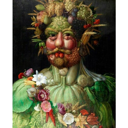 Плакат, постер на бумаге Wertumn-Giuseppe Arcimboldo/Вертумн-Джузеппе Арчимбольдо. Размер 42 на 60 см