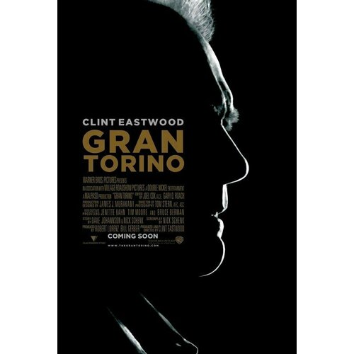 Плакат, постер на холсте Гран Торино (Gran Torino), Клинт Иствуд. Размер 30 х 42 см