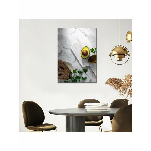 Картина на холсте с подрамником Спелый авокадо для тоста 60х80