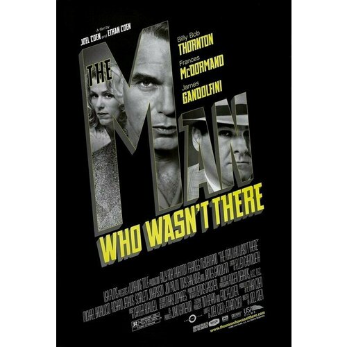 Плакат, постер на бумаге Человек, которого не было (The Man Who Wasn t There), Джоэл Коэн, Итан Коэн. Размер 42 х 60 см