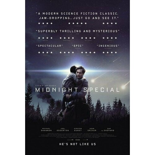 Плакат, постер на бумаге Midnight Special (Midnight Special), Джефф Николс. Размер 60 х 84 см