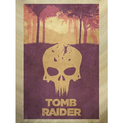 Плакат, постер на холсте Tomb Raider/игровые/игра/компьютерные герои персонажи. Размер 60 х 84 см