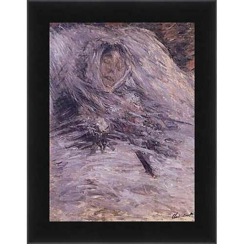 Плакат, постер на холсте Camille Monet on Her Deathbed. Клод Моне. Размер 21 х 30 см