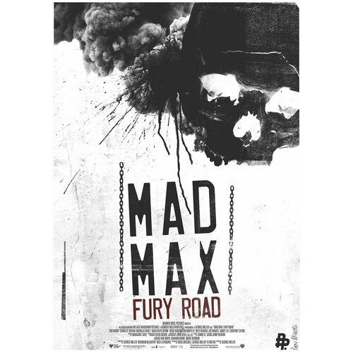 Плакат, постер на бумаге Безумный Макс: Дорога ярости (Mad Max: Fury Road, 2015г). Размер 60 х 84 см