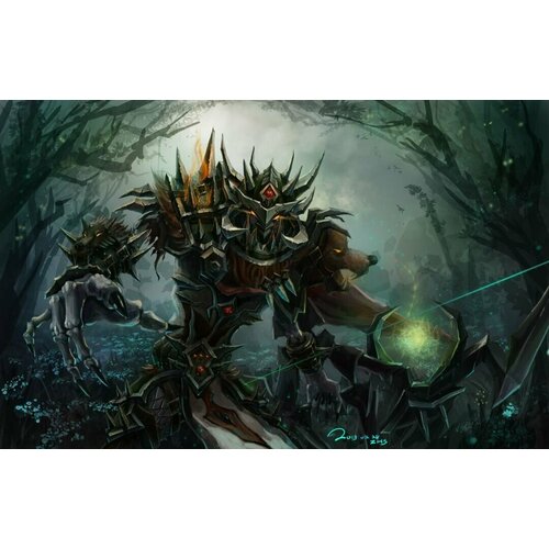 Плакат, постер на холсте Blizzard-World of Warcraft/Ворлд оф Варкрафт. Размер 21 на 30 см