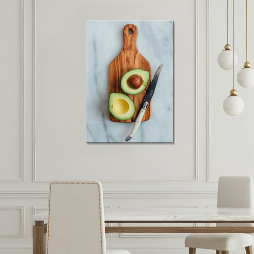 Картина/Картина на холсте для интерьера/Картина на стену/Картина для кухни/ - Авокадо на доске 60х80
