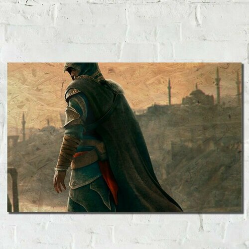 Картина интерьерная на рельефной доске, рисунок ОСП игра Assassin's Creed Откровения - 11418
