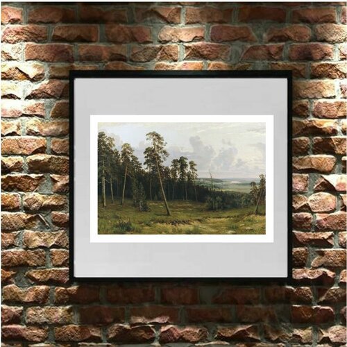 Постер "Опушка леса пейзаж в картинном стиле" Cool Eshe из коллекции "Природа", плакат А4