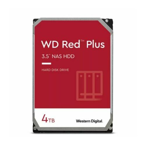Western digital Жесткий диск 4TB WD Red Plus WD40EFPX 3.5" 5400 RPM 128MB SATA-III NAS Edition WD40EFZX