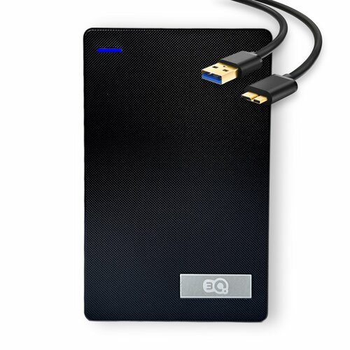 Внешний жесткий диск 320Gb 3Q Portable USB 3.0, Портативный накопитель HDD, чёрный