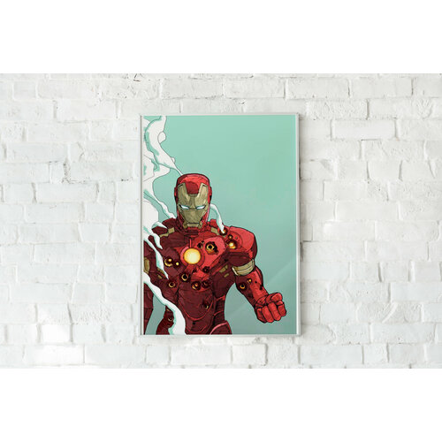 Плакат Iron man/Железный человек/Супер герои/на стену 33х48 см / Постер формата А3+