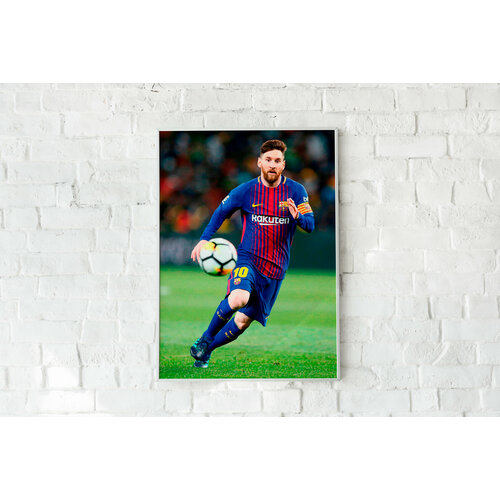 Плакат без рамы Лионель Месси/Leo Messi/футбольный постер/ Плакат на стену 33х48 см / Постер формата А3+