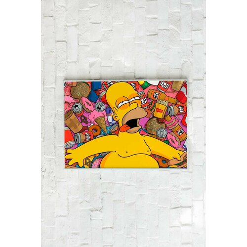 Плакат Симпсоны/Гомер/The Simpsons/ Плакат на стену 33х48 см / Постер формата А3+