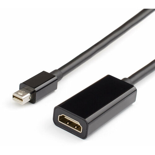 Переходник Mini DisplayPort(m) <=> HDMI (f) 0.1 м черный ATcom Mini DisplayPort (m) - HDMI (f) 0.1 м (AT1042)