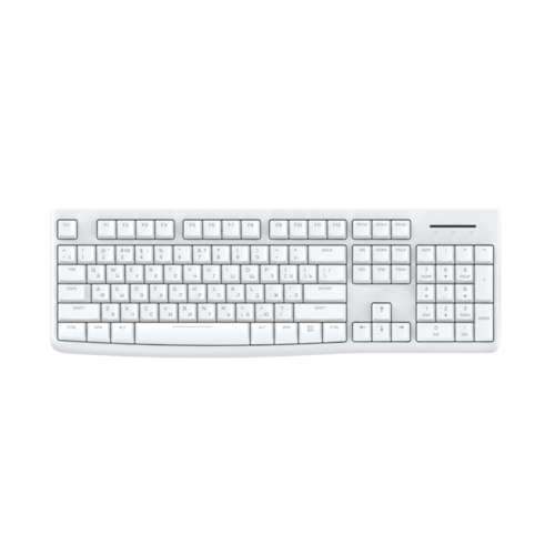 Dareu Клавиатура проводная Dareu LK185 White (белый), мембранная, 104 клавиши, EN/RU, 1,8м, размер 440x147x22мм