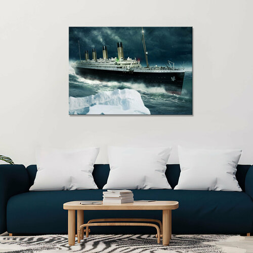 Картина на холсте для интерьера - "Титаник, Корабль 2 40х60"