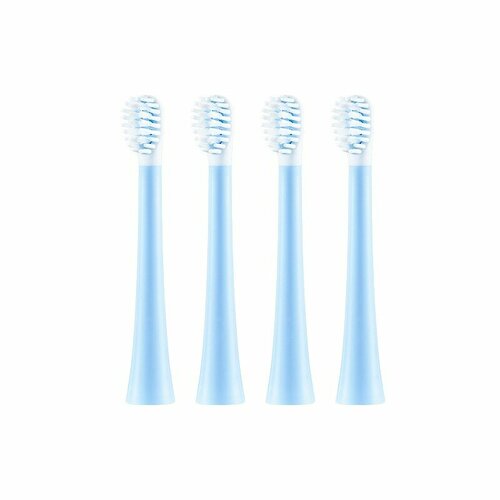 Сменные насадки для детской зубной щетки Coficoli Children's Sonic Electric Toothbrush Bobo 4 шт. (Голубой)