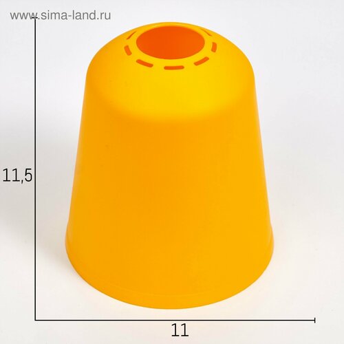 Плафон универсальный "Цилиндр" Е14/Е27 желтый 11х11х12см