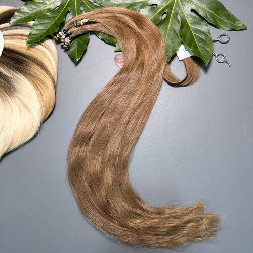 Волосы Belli Capelli славянские люкс на классической капсуле 80-85 см №8 (25 капсул)