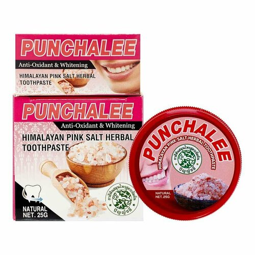 Панчале Растительная зубная паста с гималайской розовой солью Punchalee Himalayan Pink Salt Herbal Toothpaste 25г