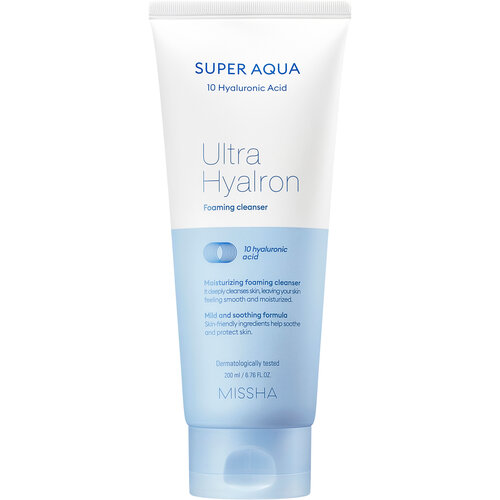 Пенка MISSHA Super Aqua Ultra Hyalron для умывания и снятия макияжа, 200 мл