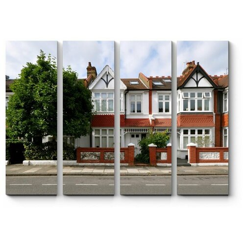 Модульная картина Тихая улочка Лондона 100x75