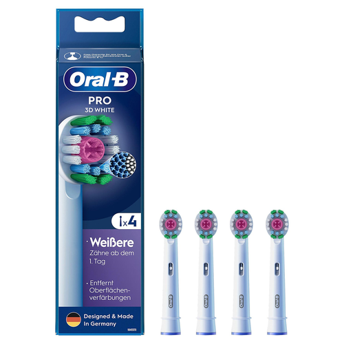 Насадка Oral-B 3D White для электрической щетки белая 4 шт.