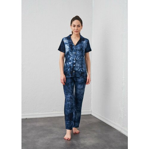 Пижама  Relax Mode, размер 46, белый, синий