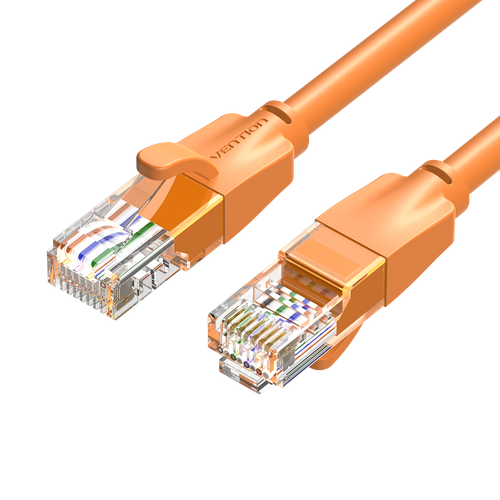 Патч корд метров оранжевый / интернет кабель UTP cat.6 RJ45 Vention Ethernet для свитч, ноутбука WiFi роутера арт. IBEOH