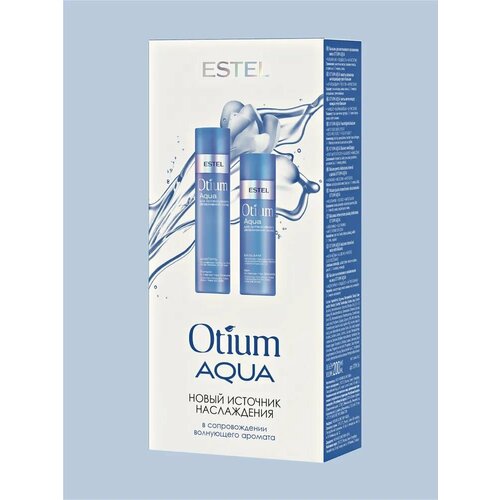 Набор для интенсивного увлажнения волос OTIUM AQUA, шампунь 250мл. + бальзам 200мл, Estel Professional