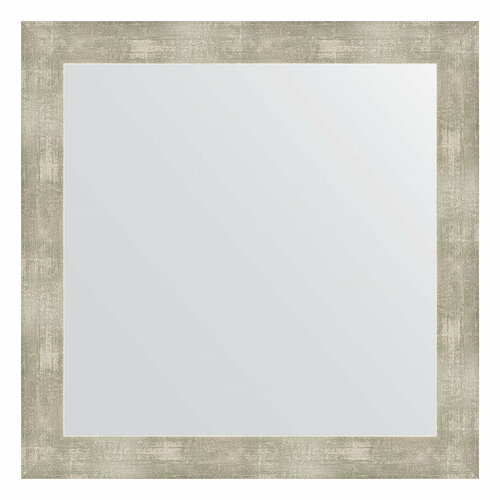 Зеркало настенное EVOFORM в багетной раме алюминий, 64х64 см, для гостиной, прихожей, кабинета, спальни и ванной комнаты, BY 3140