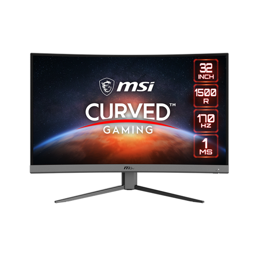 MSI G32C4 E2 31.5" 16:9 FHD(1920x1080) VA Curve 1500R, 1ms(MPRT), 3000:1, 100M:1, 250nit, 178/178, 2xHDMI 1.4, 1xDP 1.2, Tilt, VESA, 170HZ, B