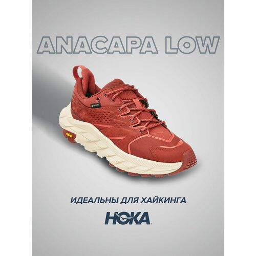 Кроссовки HOKA Anacapa low GTX, полнота B, размер US6.5B/UK5/EU38/JPN23.5, красный