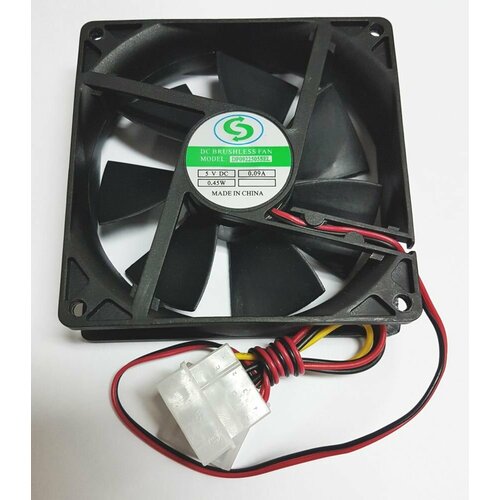Вентилятор для корпуса DC Brushless Fan (92x92x25,2-контактный (Molex адаптер с интегрированным расширением)