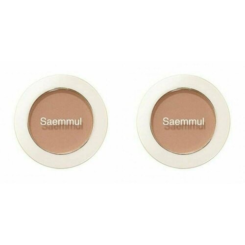 The Saem Тени для век, Saemmul Single Shadow BE02, мерцающие, 2г, 2 шт.