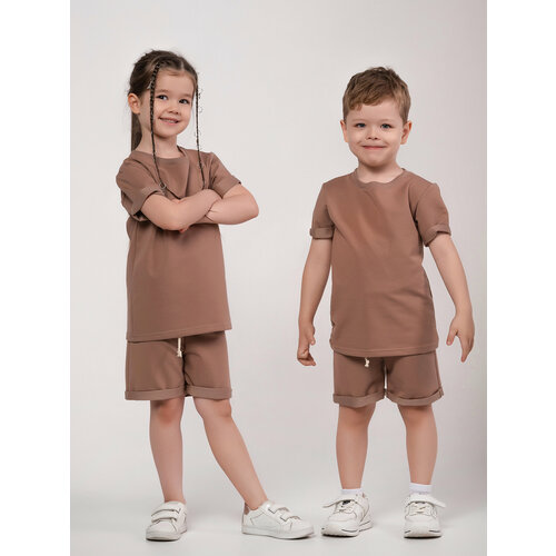 Комплект одежды Ardirose, размер 122, коричневый