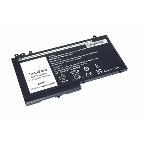 Аккумулятор для ноутбука Dell Latitude E5250 (RYXXH) 11.1V 38Wh черная OEM