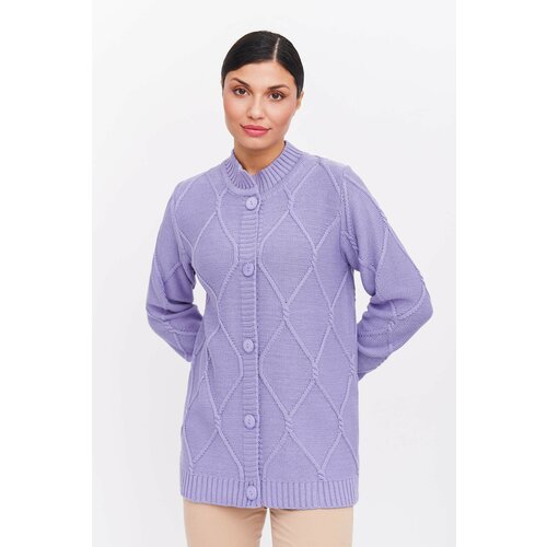 Пиджак Злата, размер 56, фиолетовый