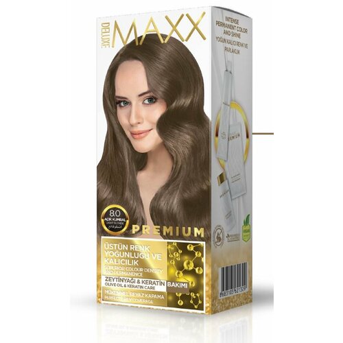 MAXX DELUXE PREMIUM Краска для волос 8.0 светло-русый