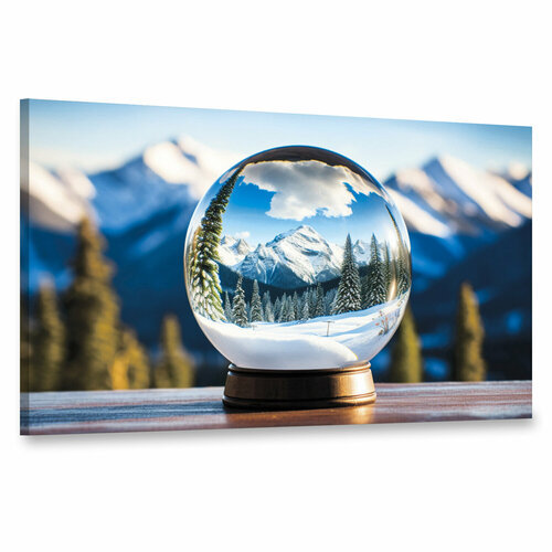 Интерьерная картина 100х60 "Снежный шар"