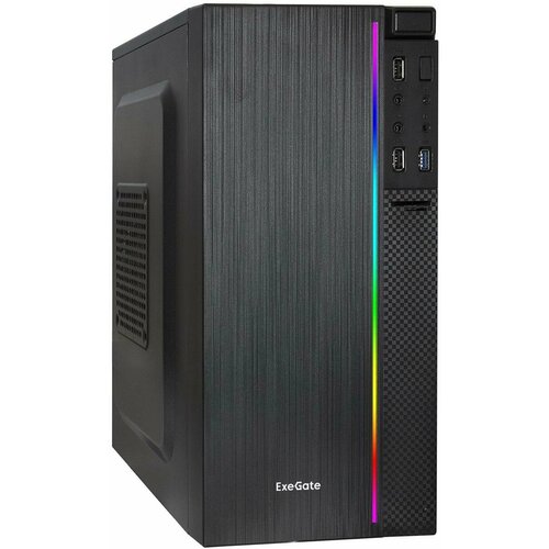 Корпус microATX Exegate mEVO-9302-RGB-500W-12 500 Вт чёрный