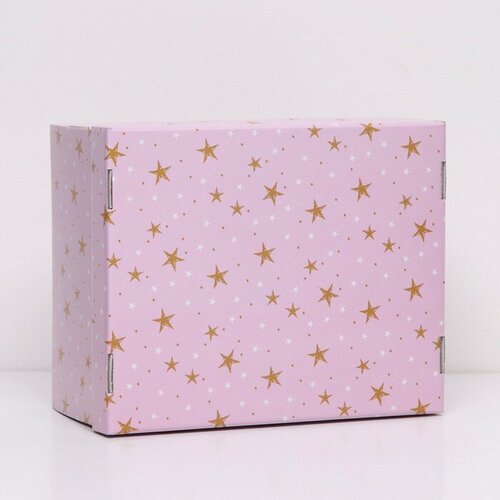 Складная коробка "Звёзды", 31,2 х 25,6 х 16,1 см(2 шт.)