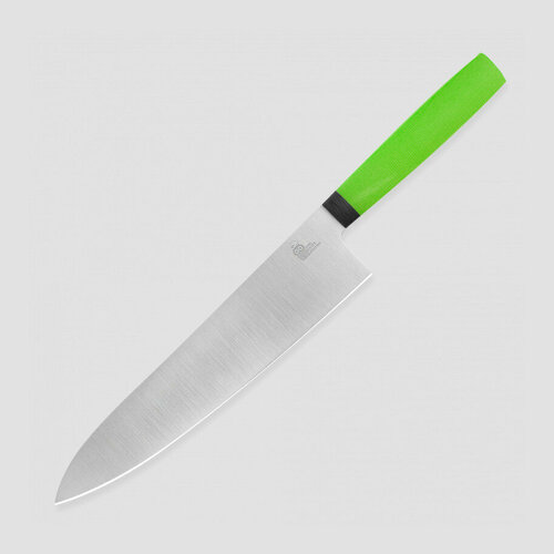 Нож поварской кухонный шеф CH210, 21,5 см, сталь N690, Green OWL-3051111070